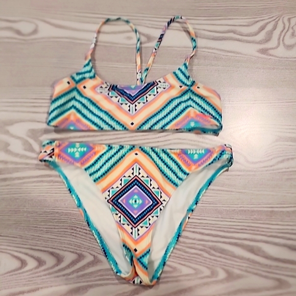 Roxy | Swim | Girls 2 Piece Roxy Bikini Size 4 | Poshmark
